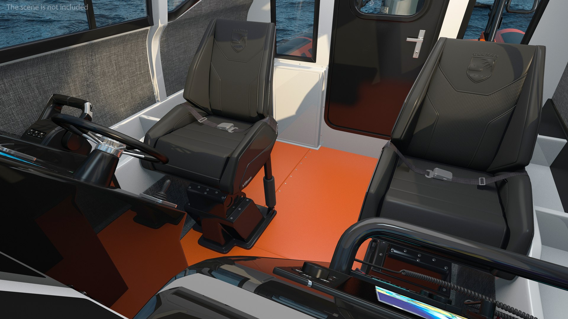 Waverider 1060 GRP Cabin Gemini Marin Orange Rigged For Cinema 4D 3D ...