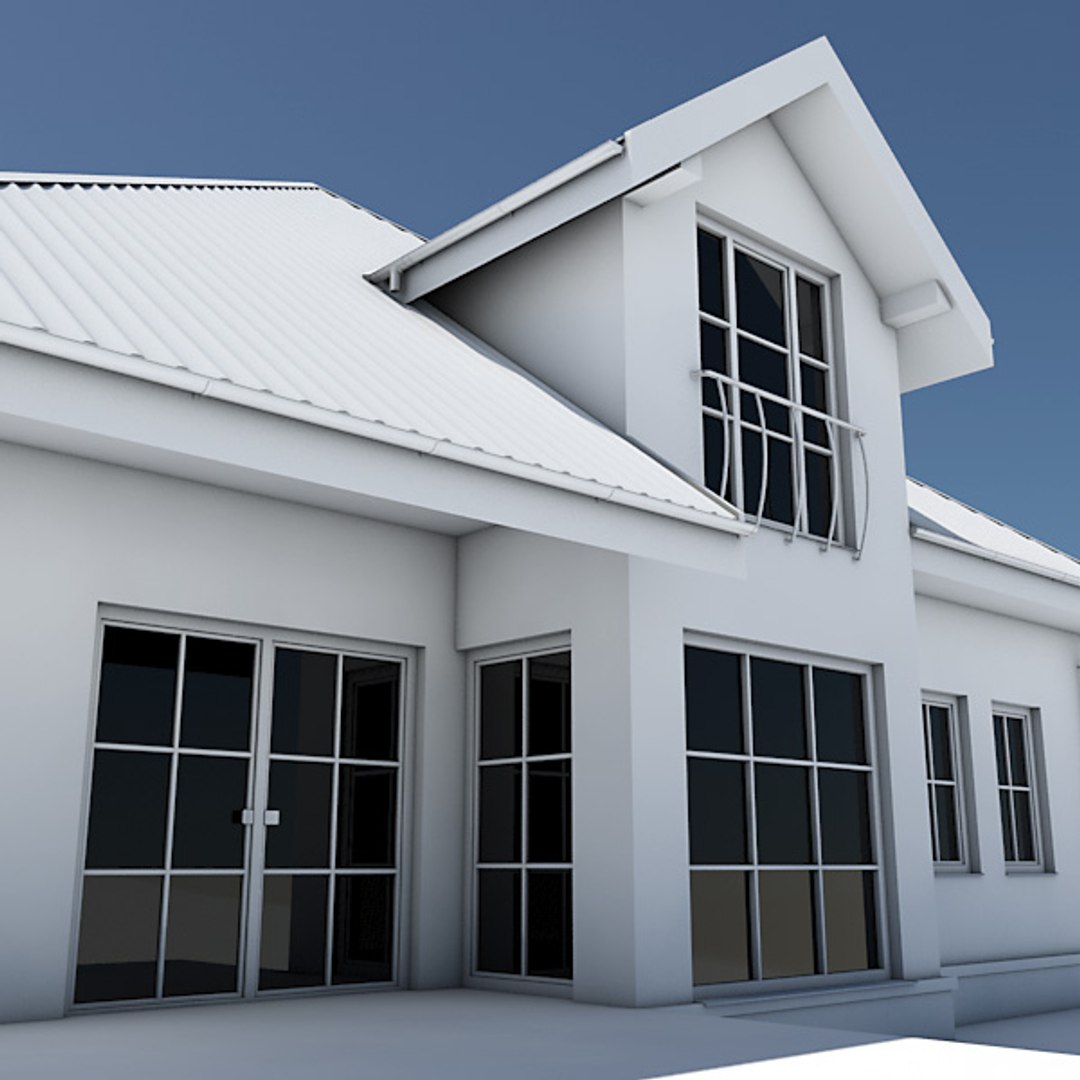 Single House Garage 3d 3ds