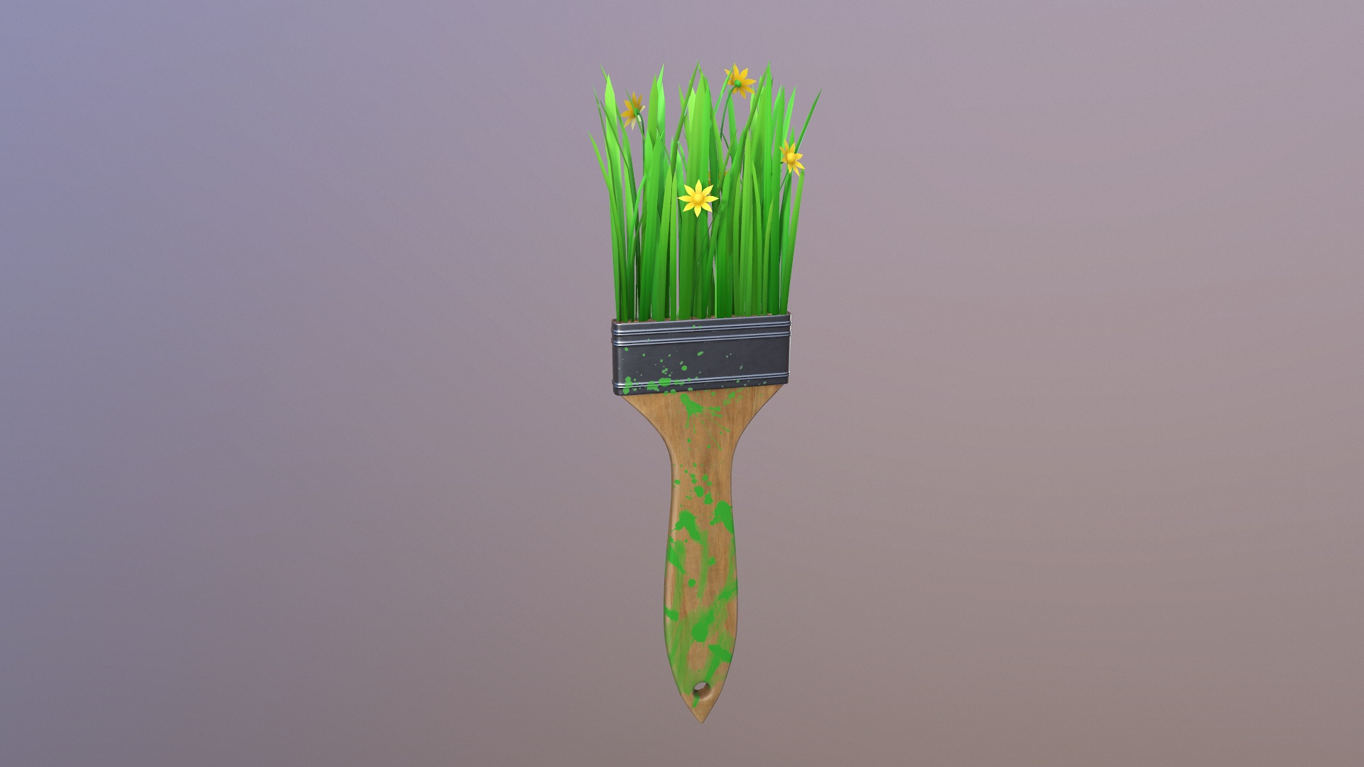 3D Stylized Grass Brush Model - TurboSquid 1518822