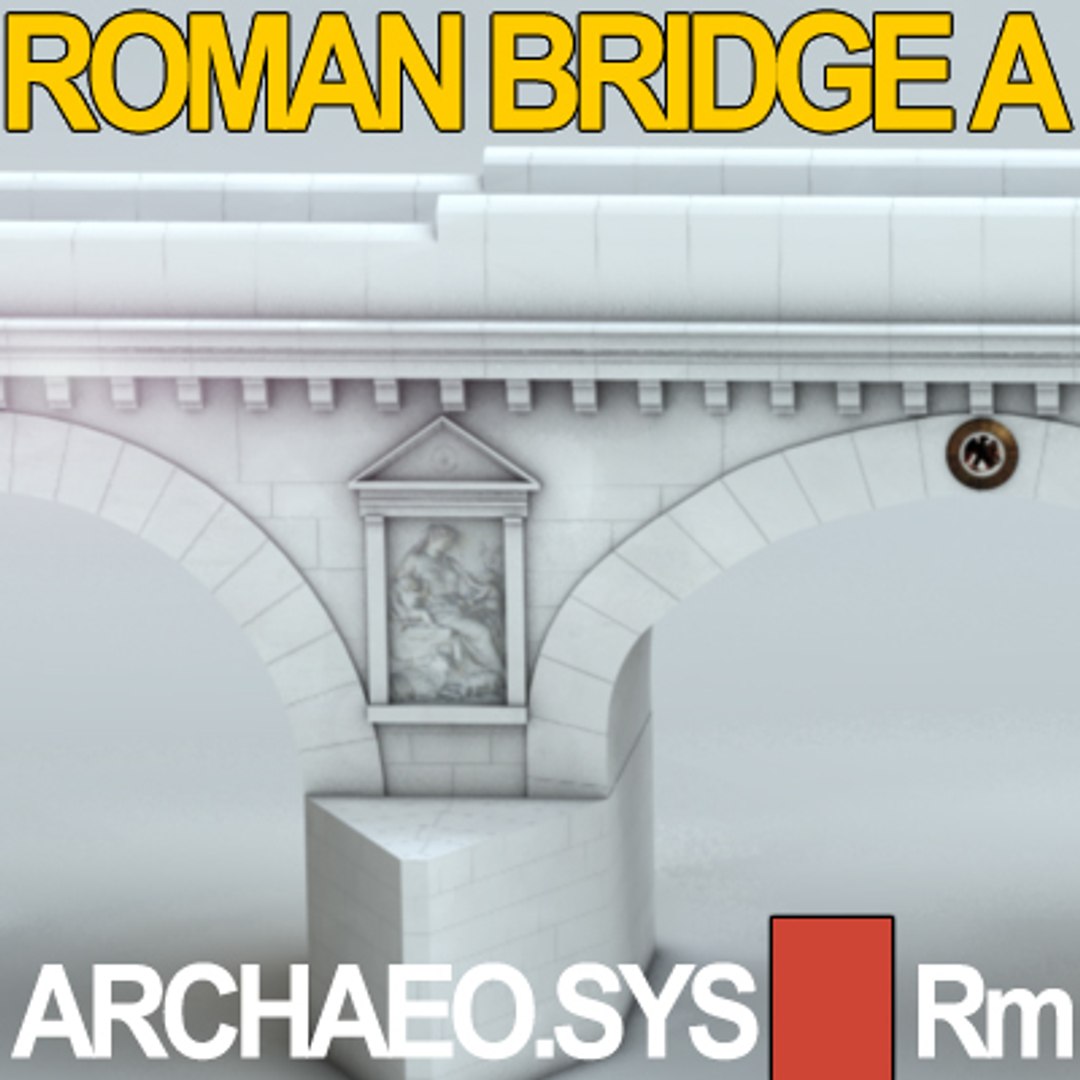 Ancient Roman Bridge Imperial Obj