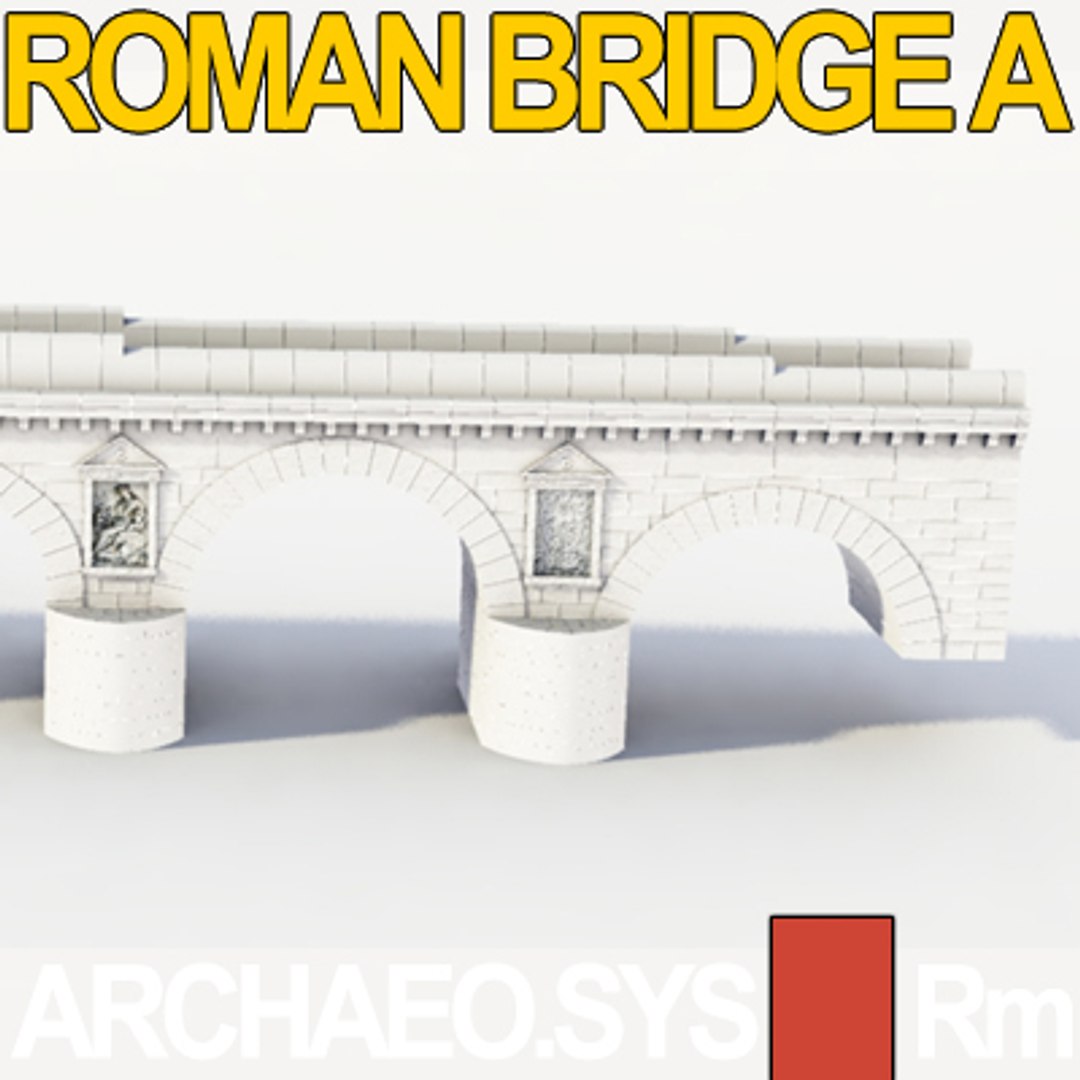 Ancient Roman Bridge Imperial Obj