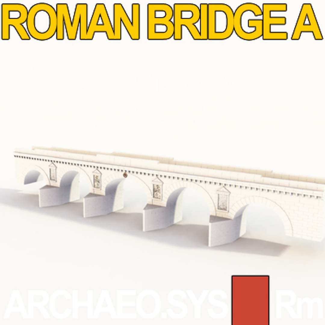 Ancient Roman Bridge Imperial Obj