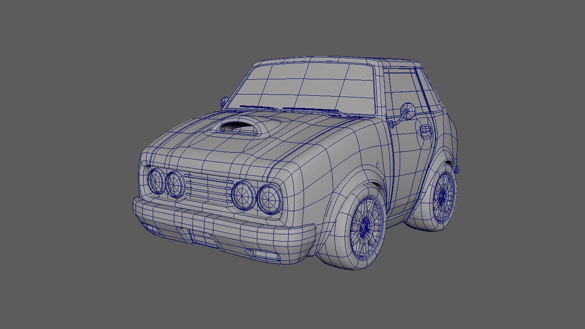 3D Cartoon Car 3D Model - TurboSquid 2334897
