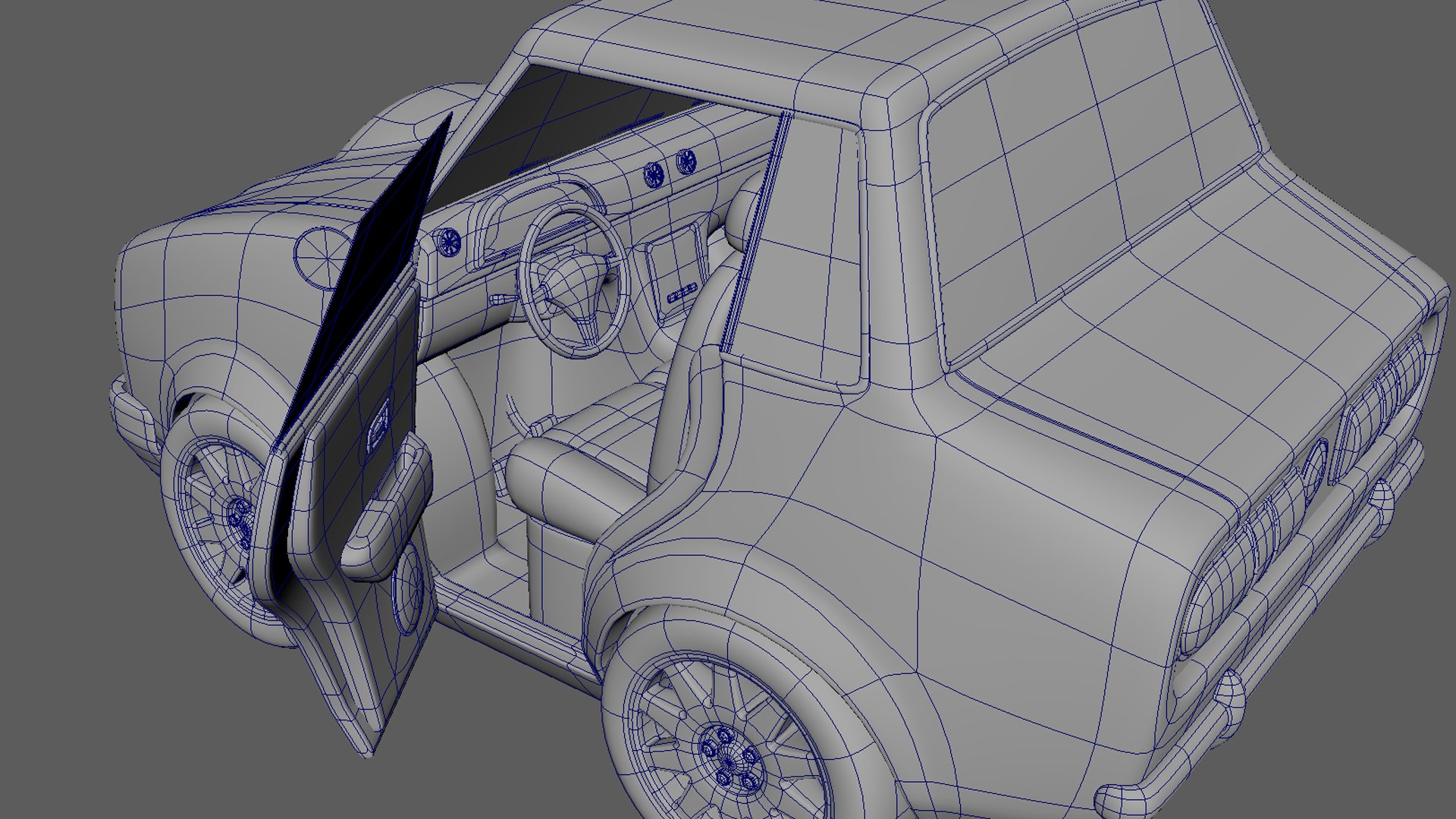 3D Cartoon Car 3D Model - TurboSquid 2334897
