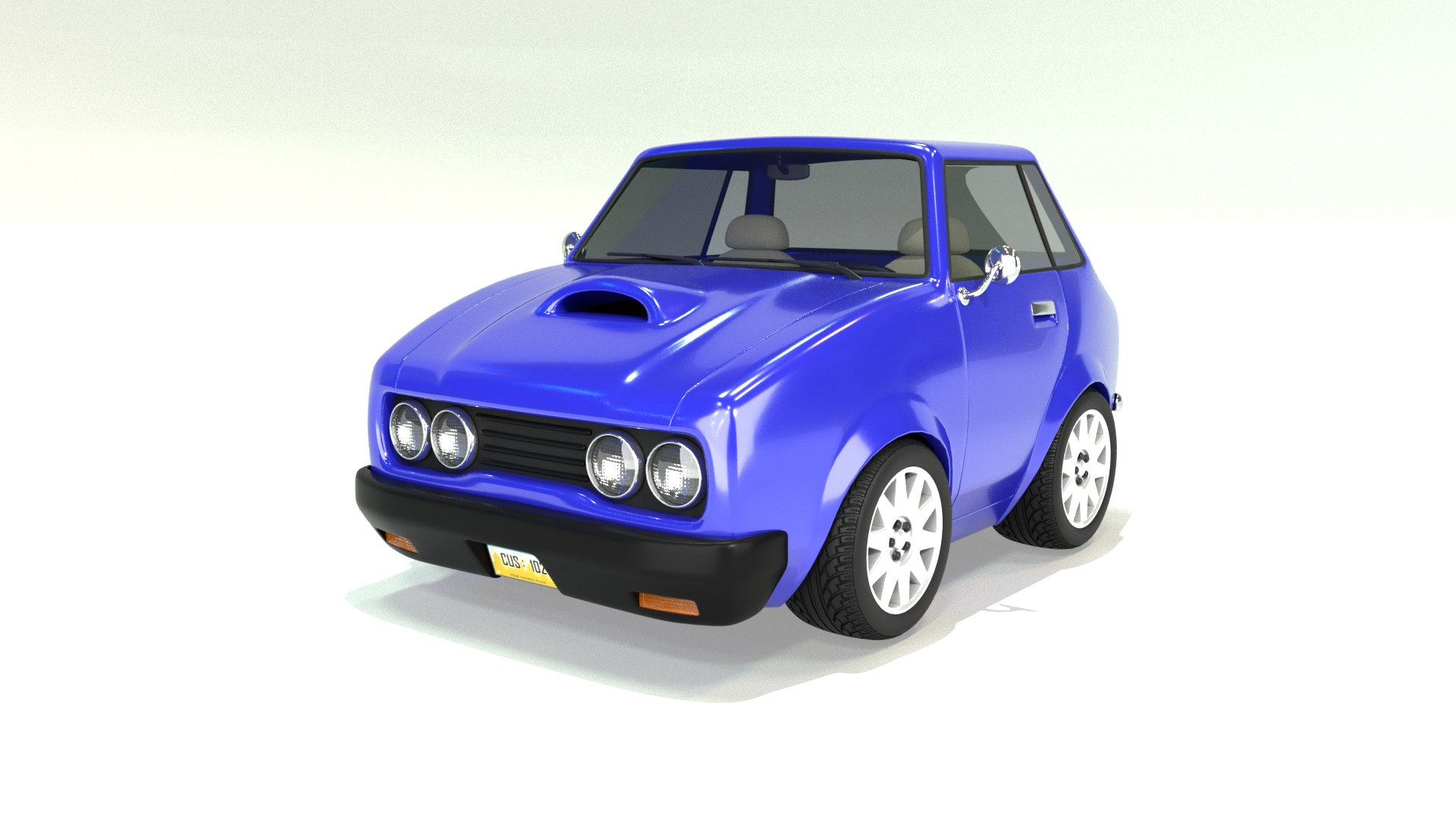 3D Cartoon Car 3D Model - TurboSquid 2334897