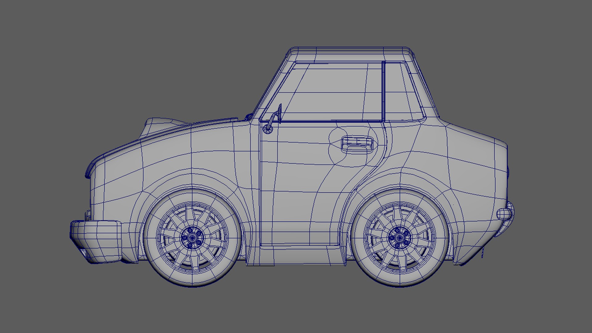 3D Cartoon Car 3D Model - TurboSquid 2334897