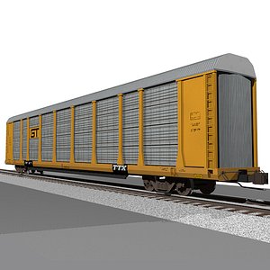 cinema4d train car cargo