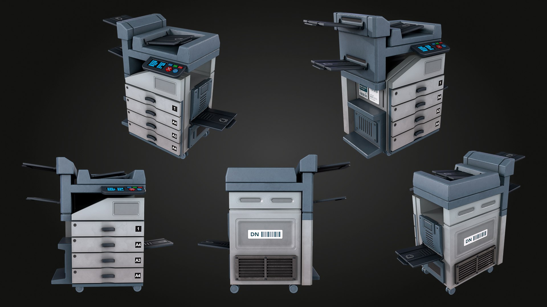 Photocopier 3D Model - TurboSquid 2419601