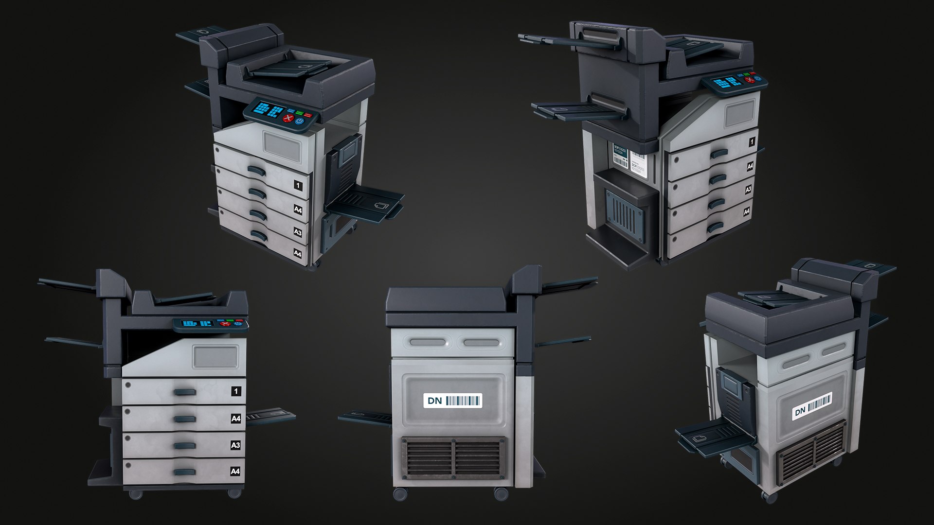 Photocopier 3D Model - TurboSquid 2419601