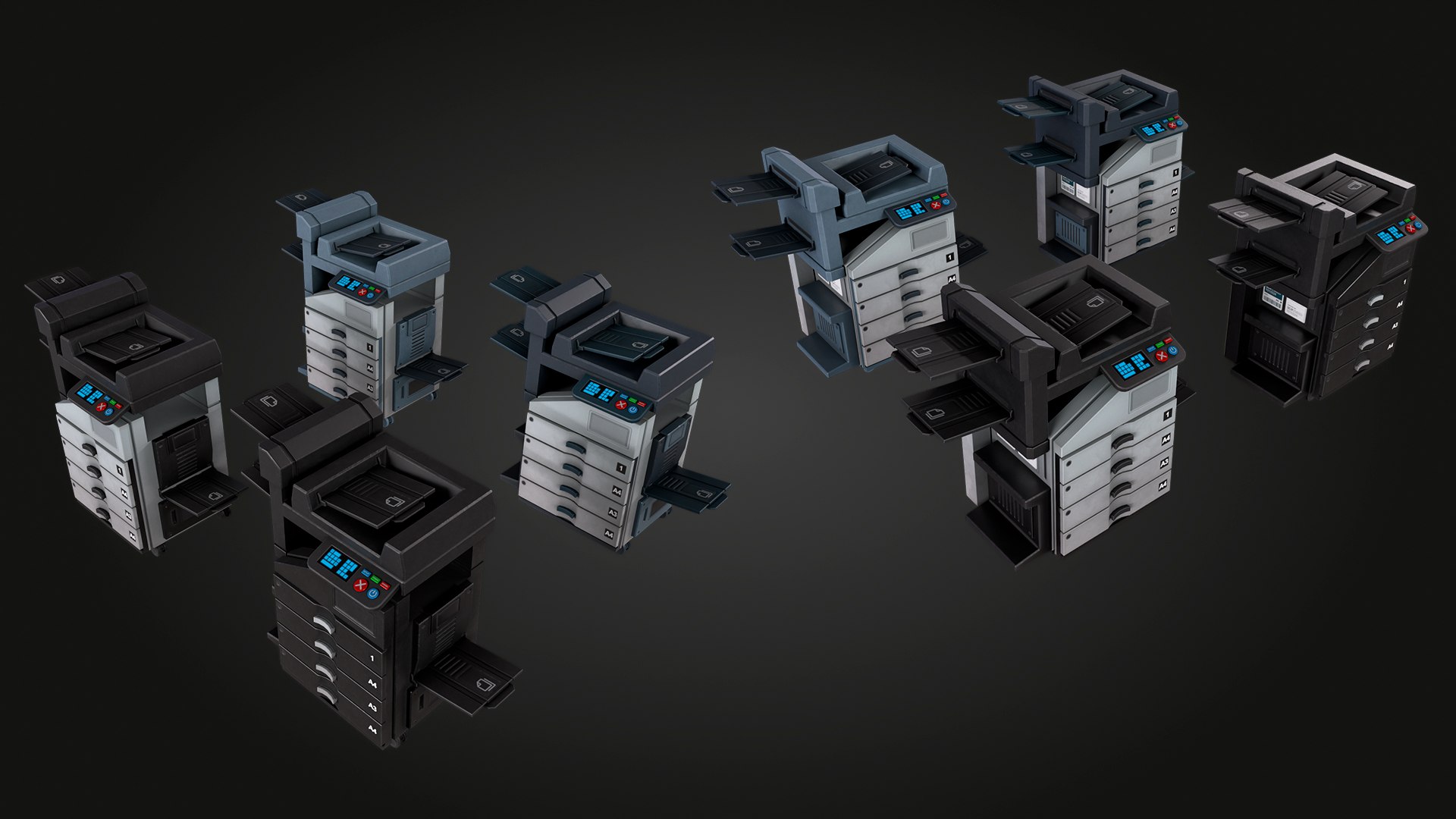 Photocopier 3D Model - TurboSquid 2419601