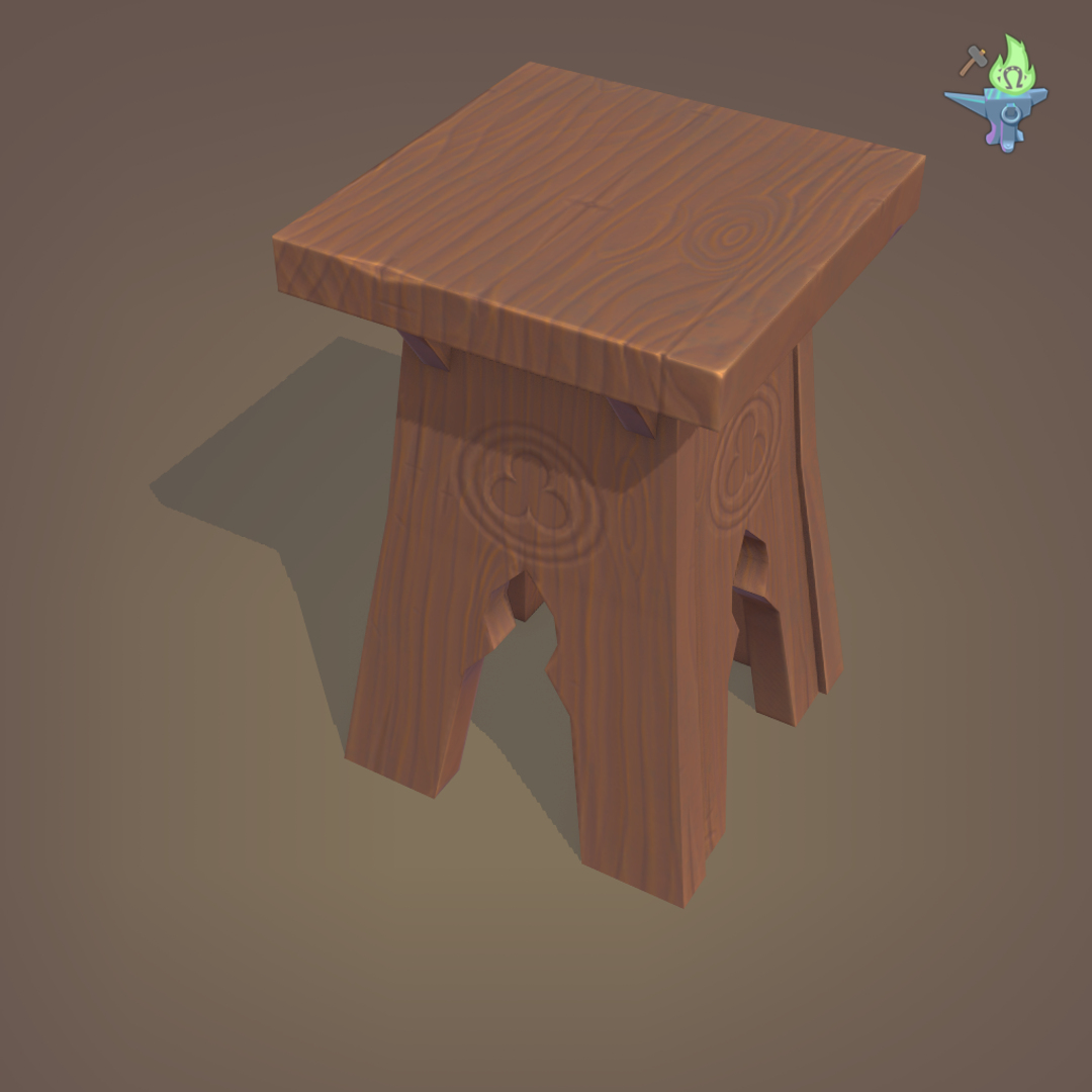 3D model stool tudor - TurboSquid 1348502