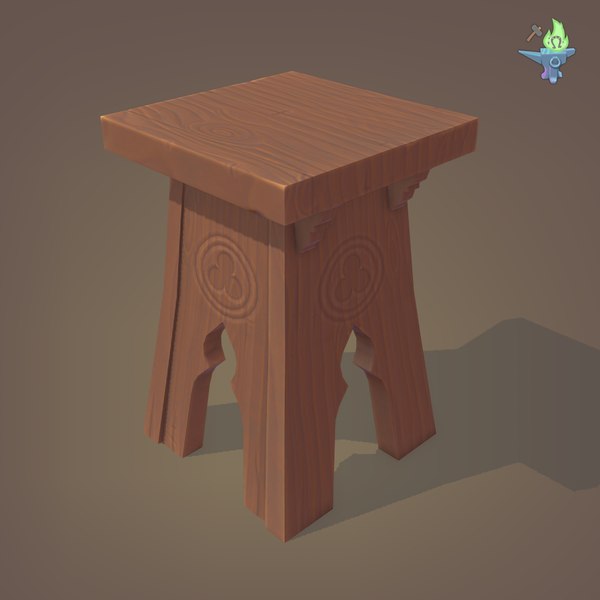 3D model stool tudor - TurboSquid 1348502