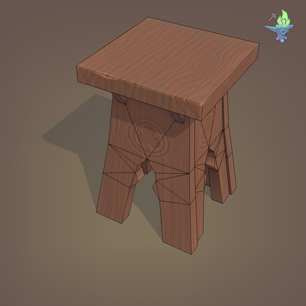 3D model stool tudor - TurboSquid 1348502