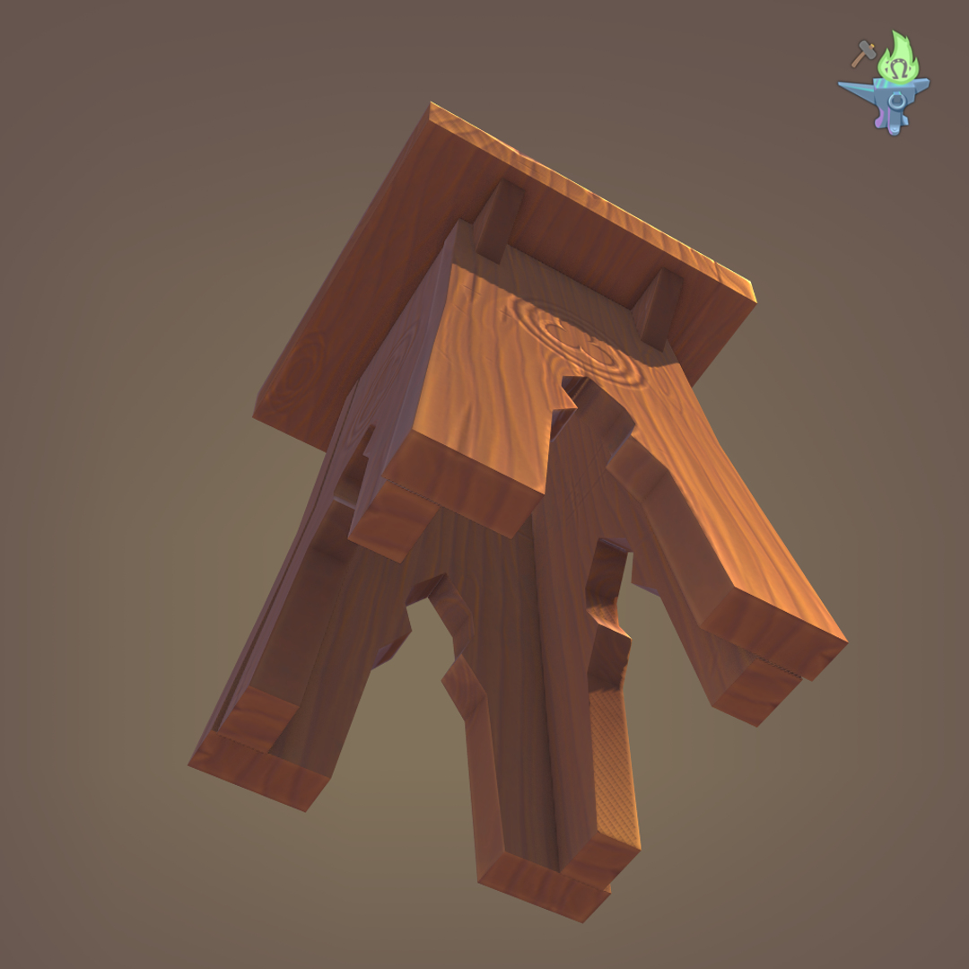 3D model stool tudor - TurboSquid 1348502