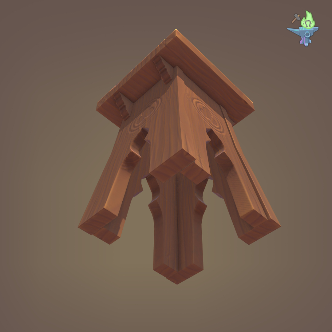 3D model stool tudor - TurboSquid 1348502