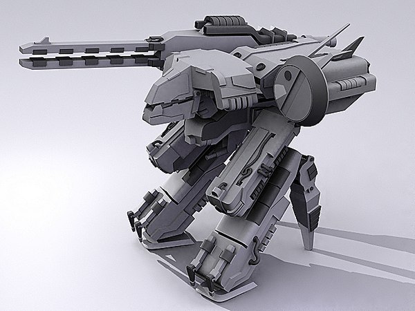 3d model robot metal gear rex