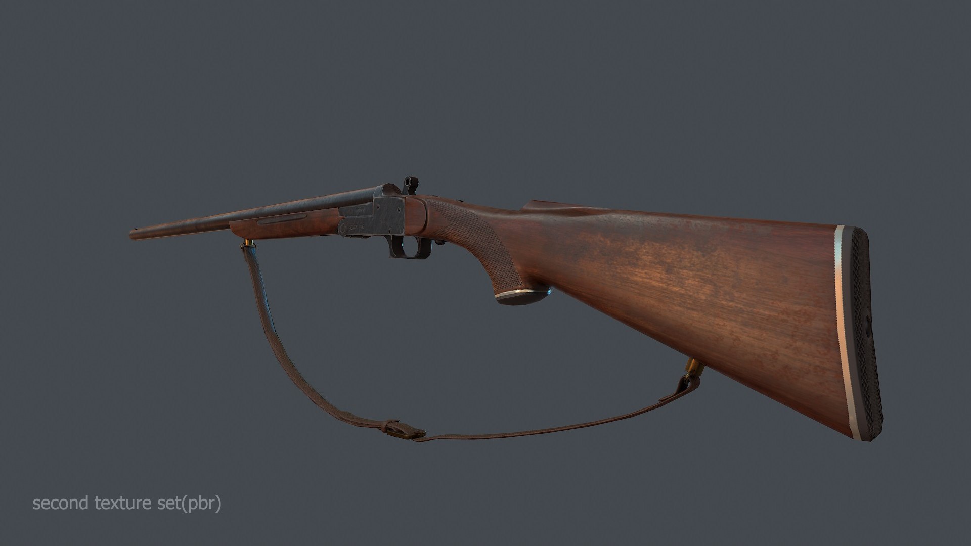3ds Max Single Barrel Shotgun