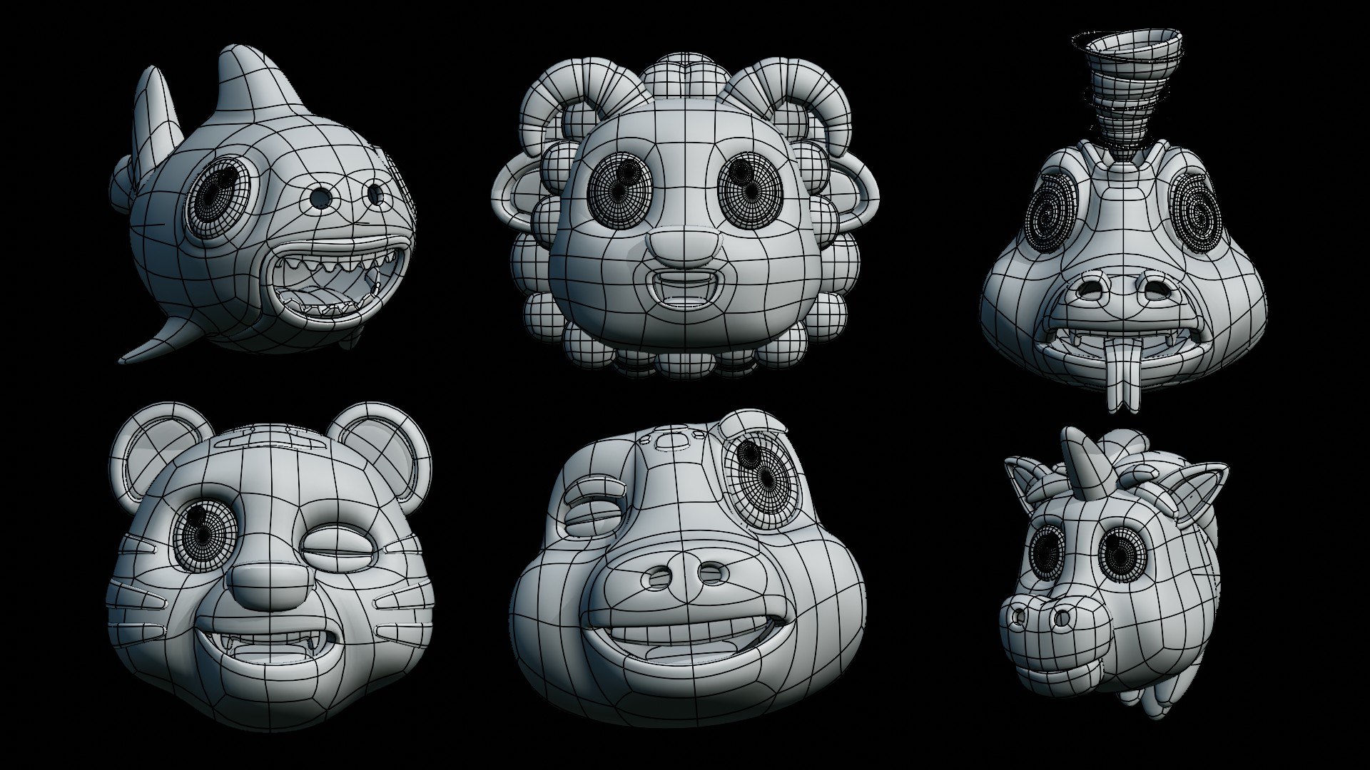 3d Model Animoji 3d Icon Set Turbosquid 2164816 