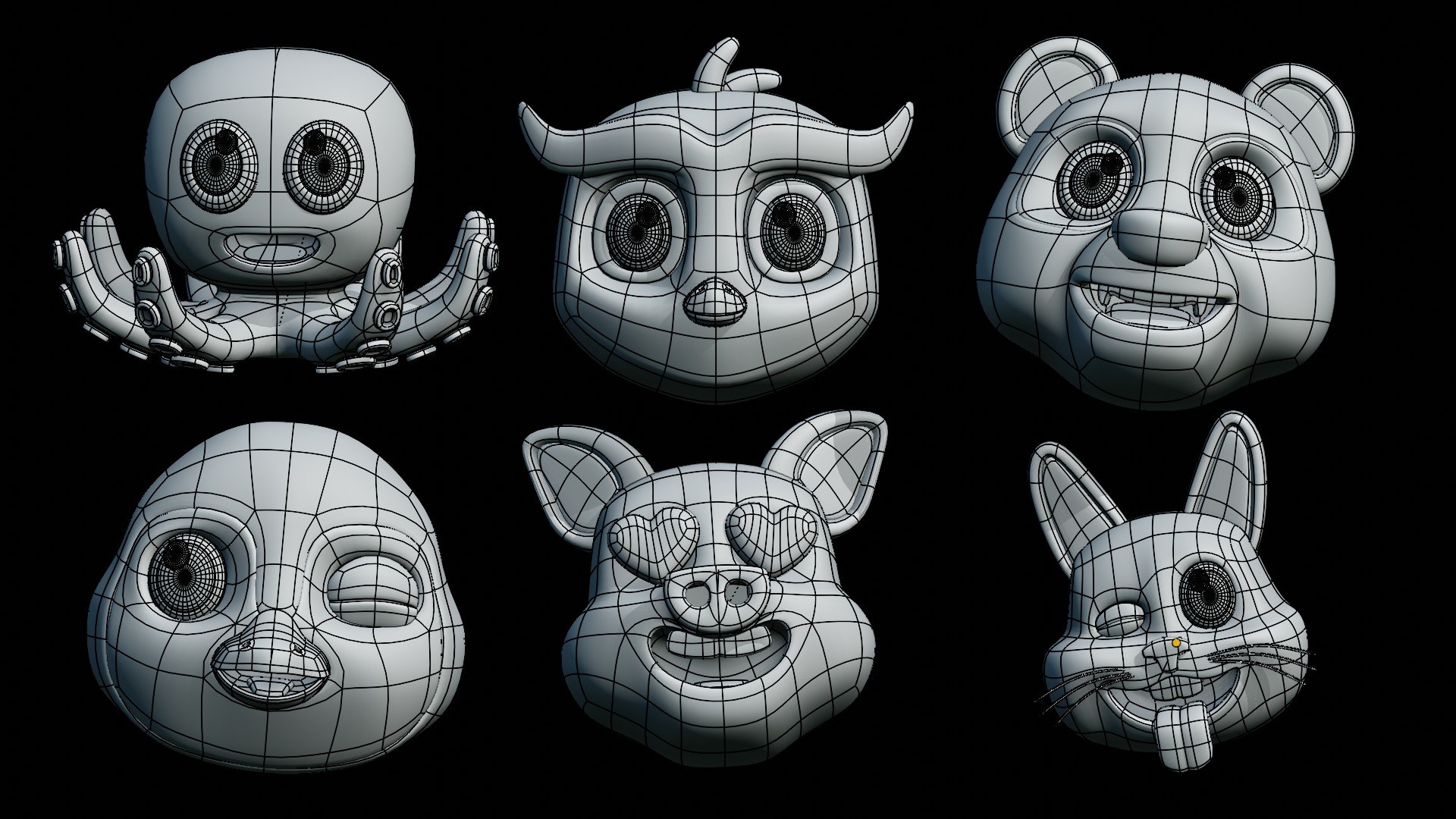 3d Model Animoji 3d Icon Set Turbosquid 2164816 