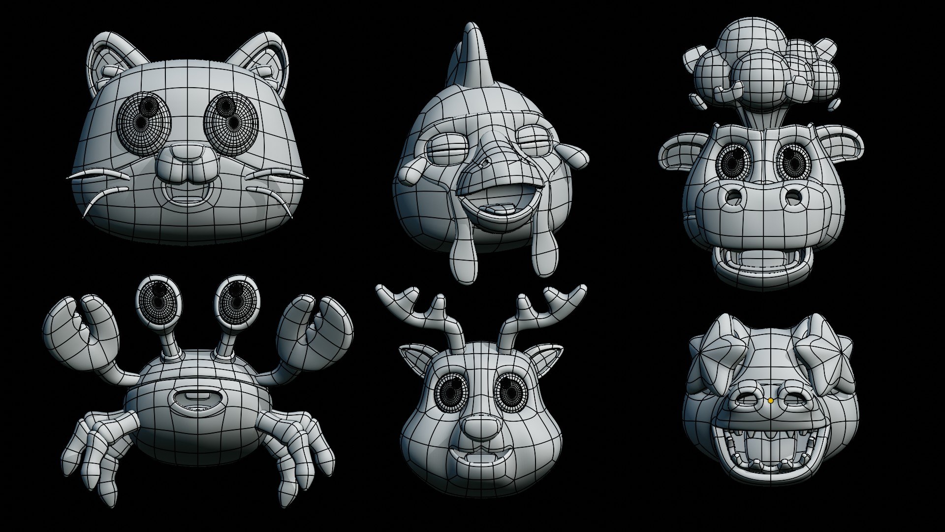 3d Model Animoji 3d Icon Set Turbosquid 2164816 