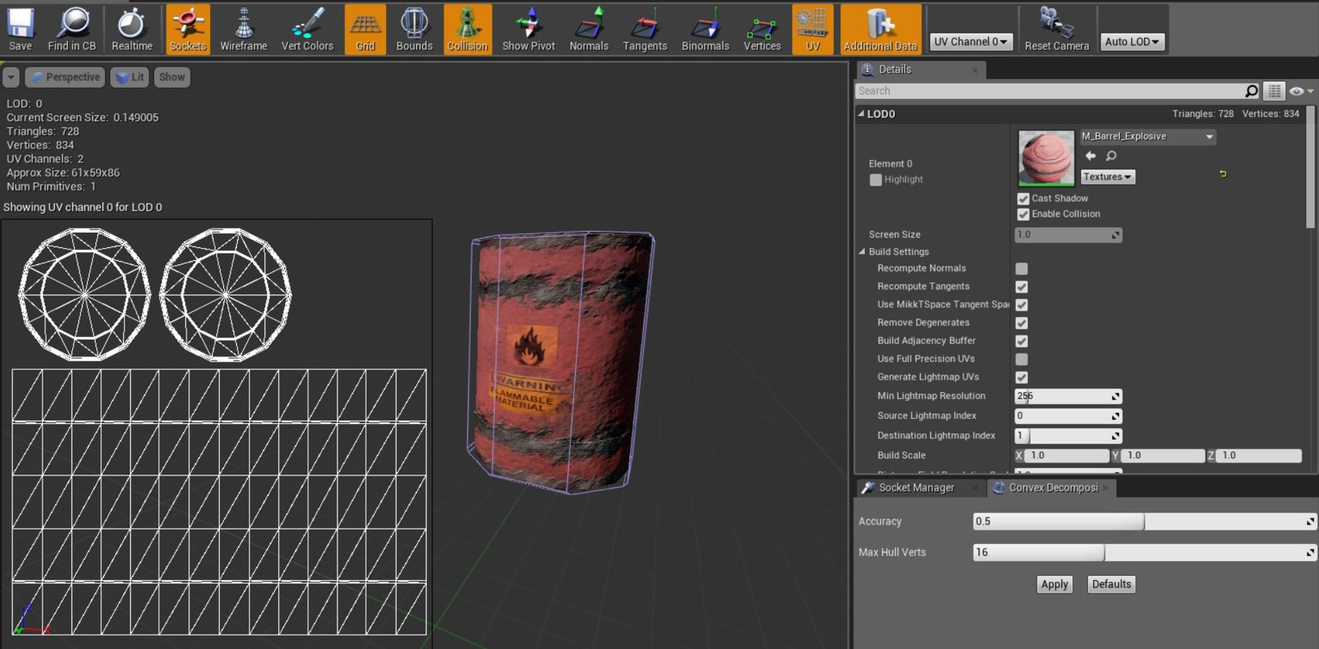 Free Explosive Barrel 3d Model