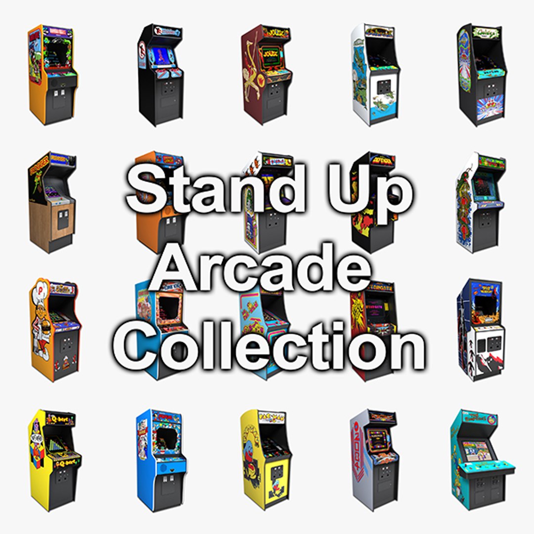 3d model arcade stand ups