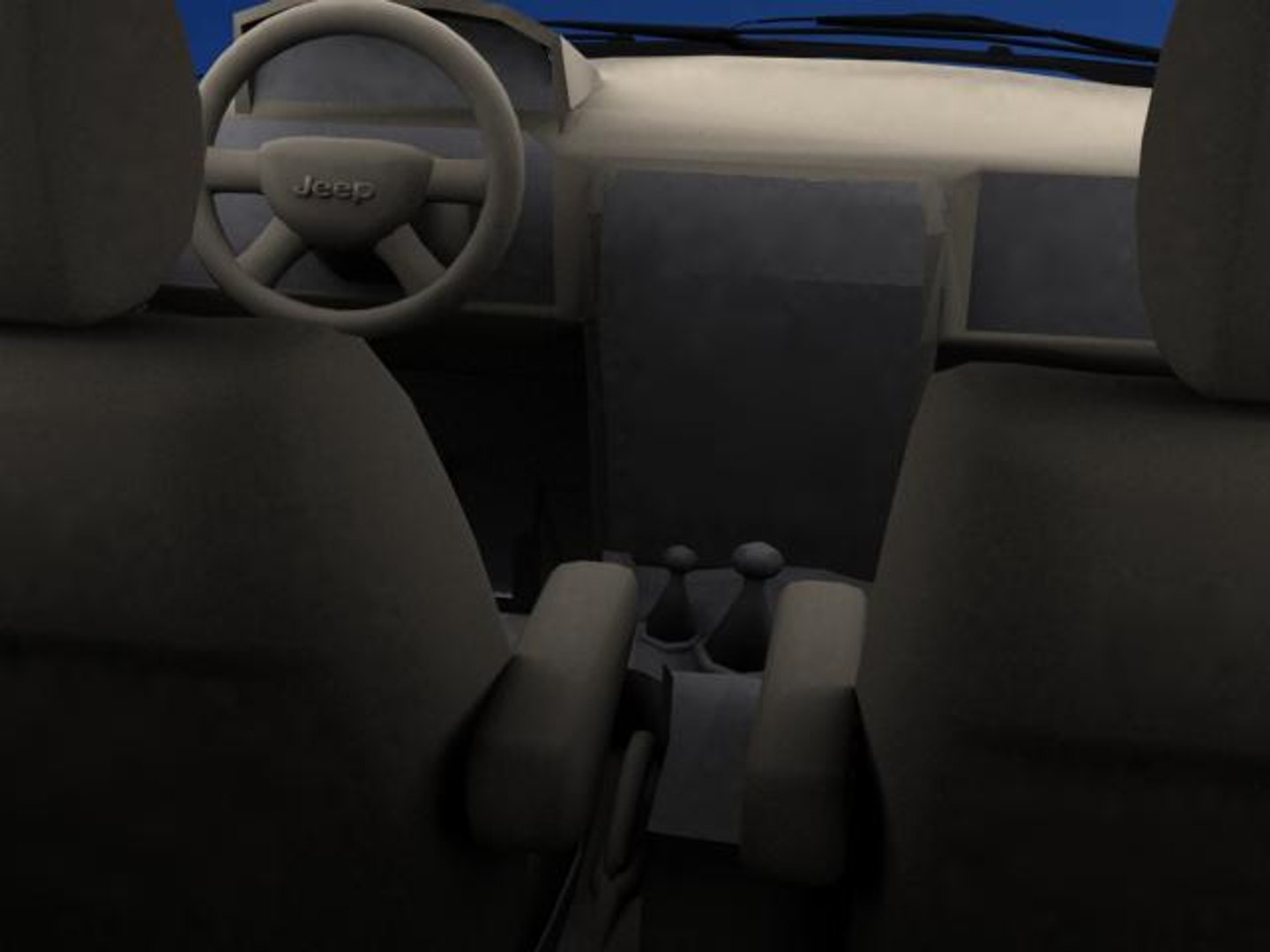 3d jeep interior model