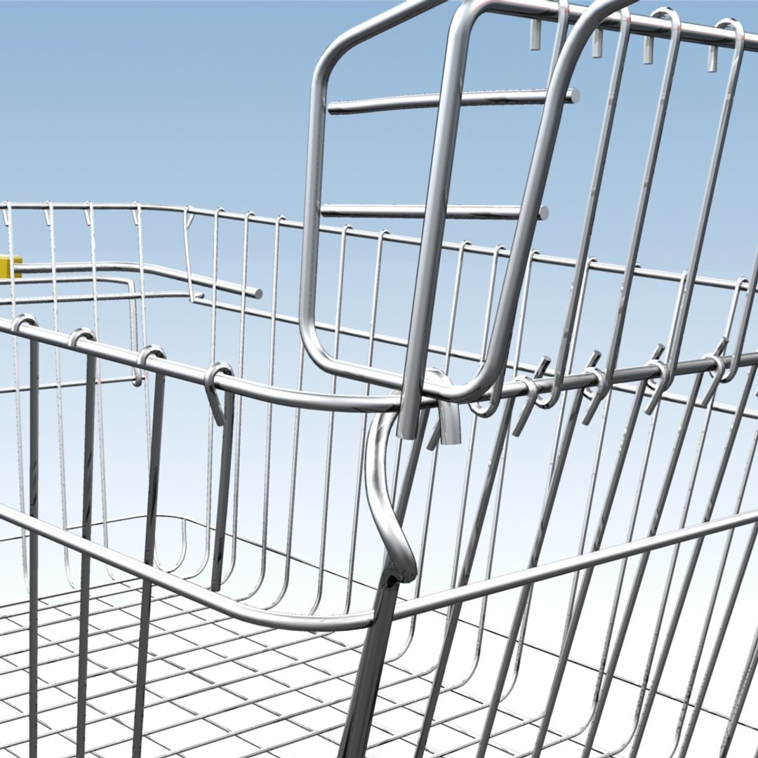 Shopping Trolley Cart 3d Model