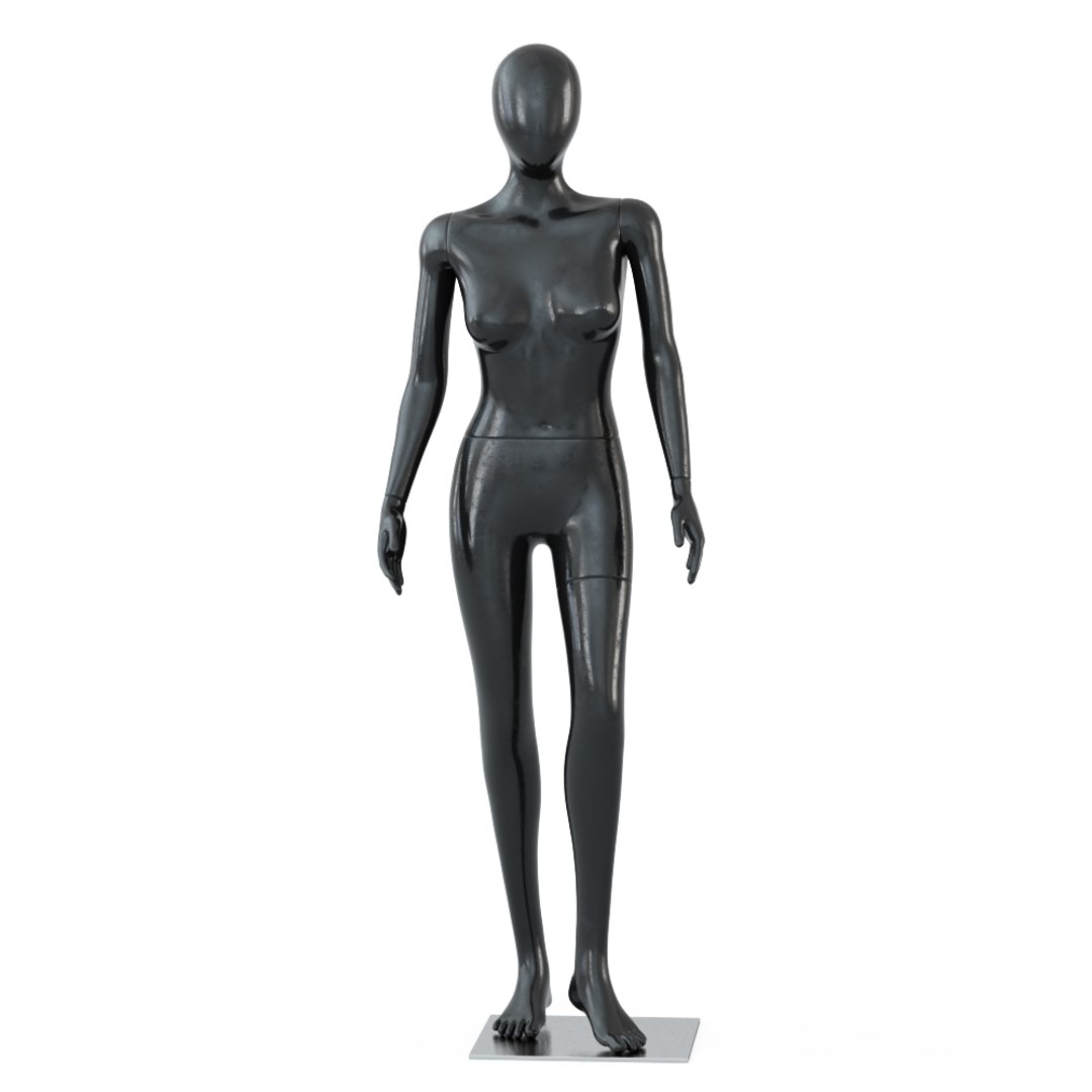 Female black mannequin pose model - TurboSquid 1507274