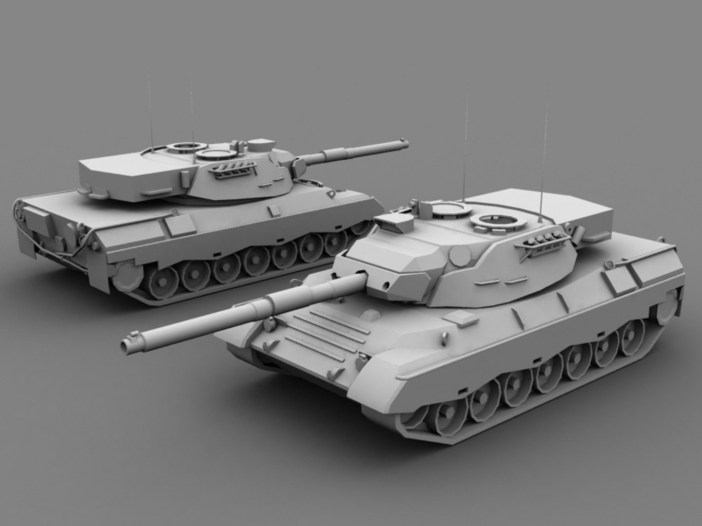3d Leopard C2 Tank