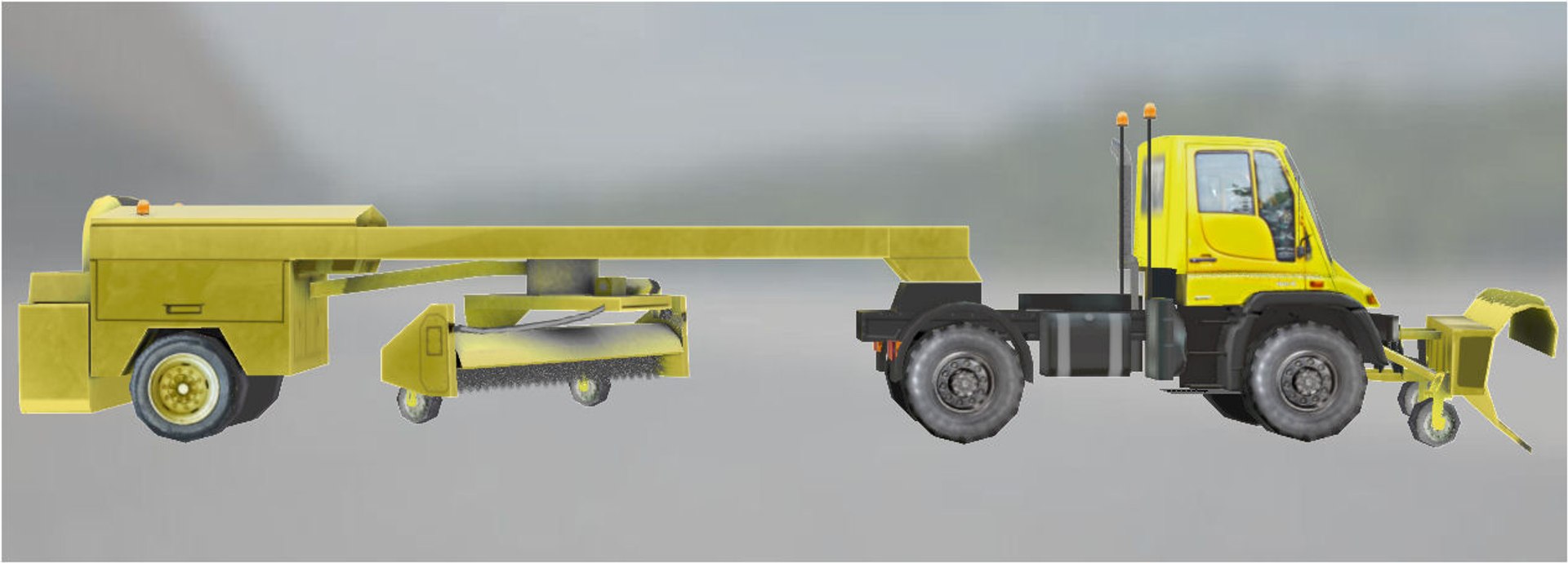 U400 u500 trailers runway 3D - TurboSquid 1239984