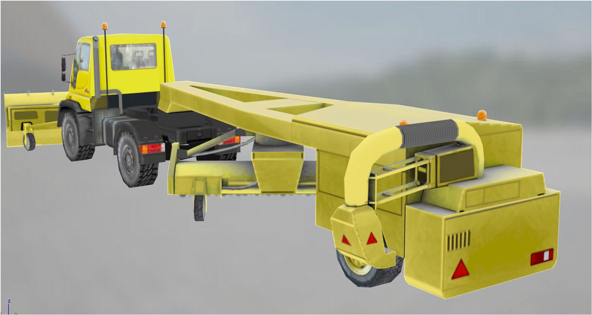 U400 u500 trailers runway 3D - TurboSquid 1239984