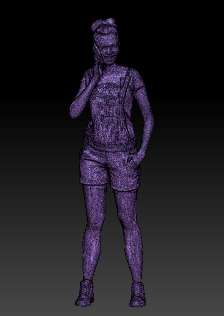 Human Young Woman Phone 3D Model - TurboSquid 1476655