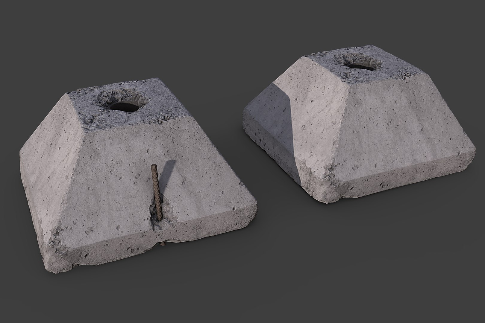 Concrete Block 3D Model - TurboSquid 1430419