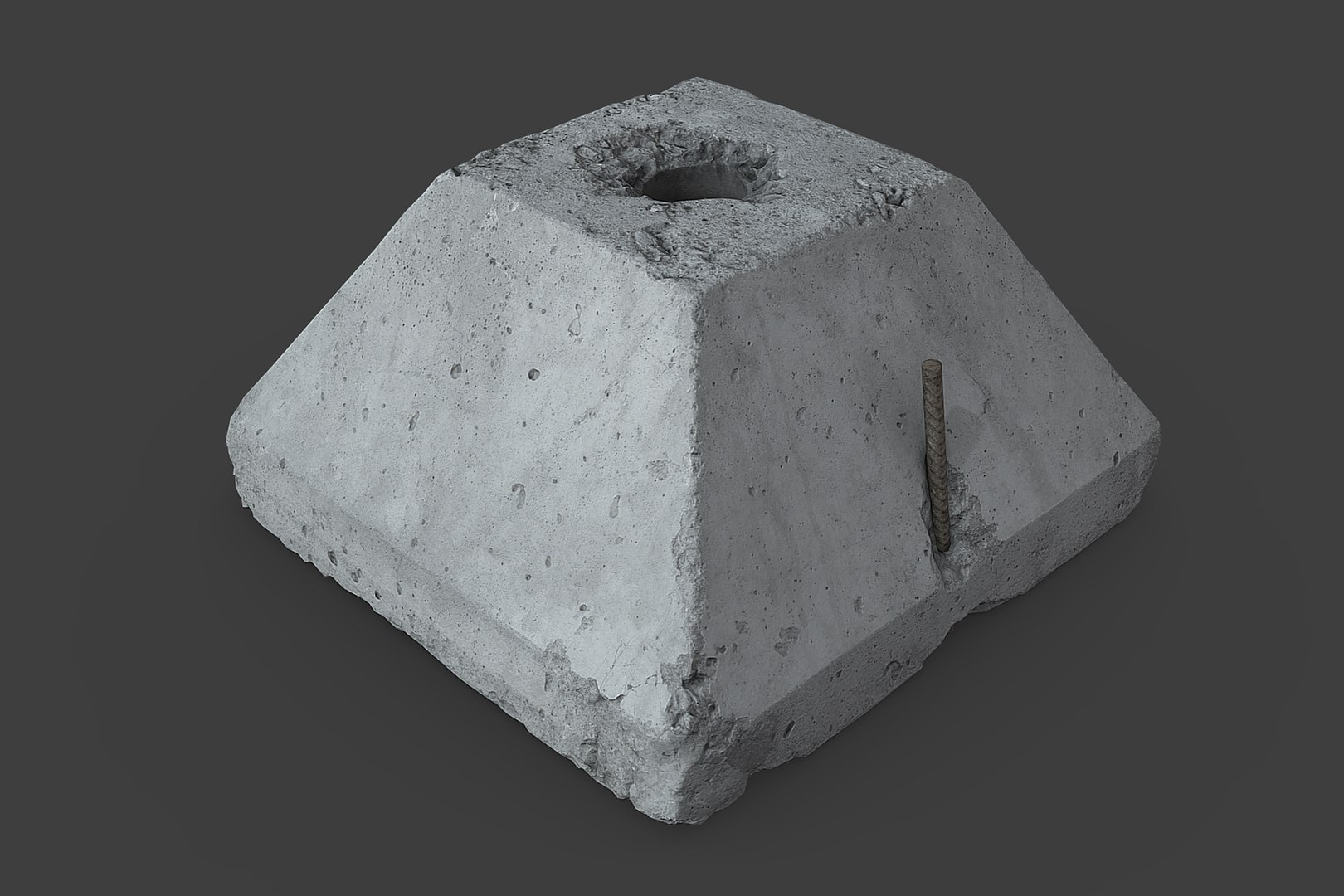 Concrete Block 3D Model - TurboSquid 1430419