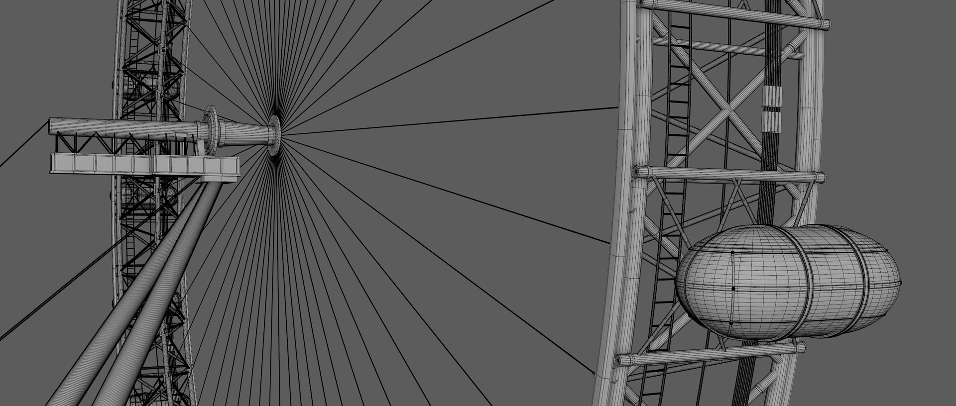 3D london eye ferris wheel model - TurboSquid 1279409