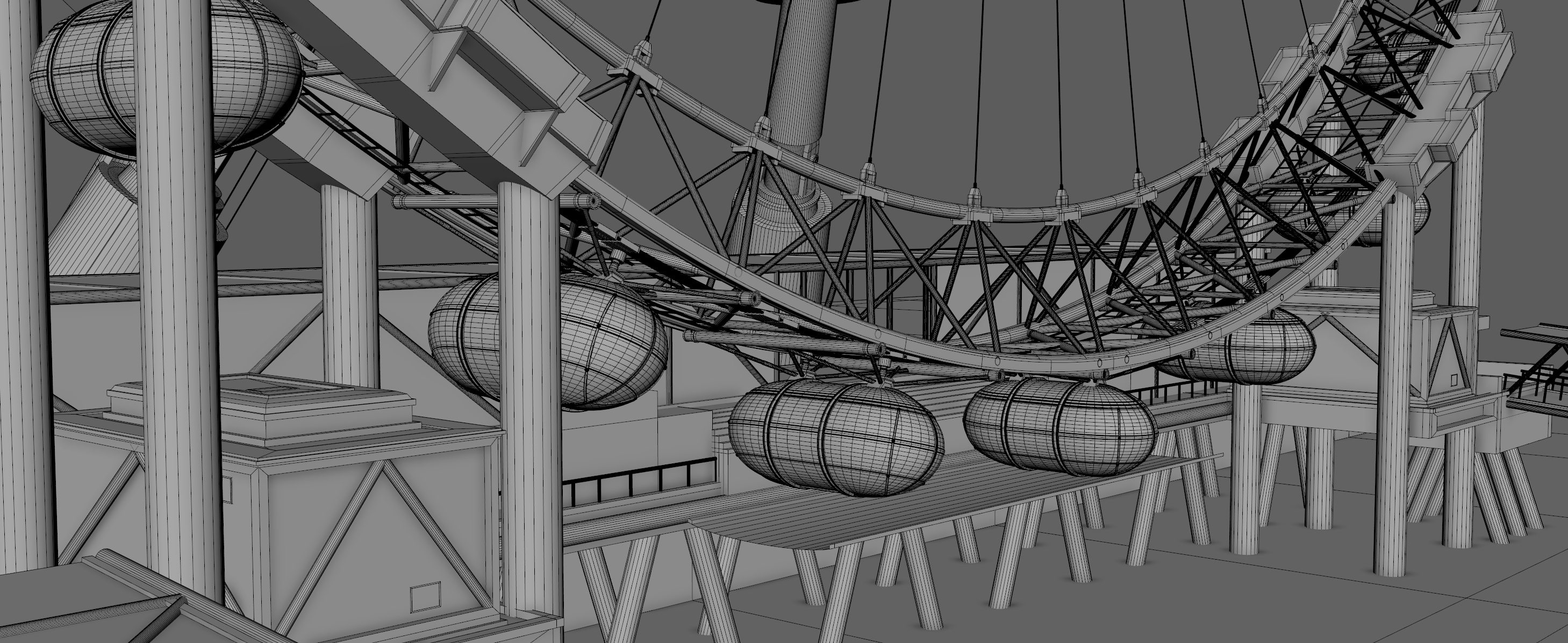 3D london eye ferris wheel model - TurboSquid 1279409