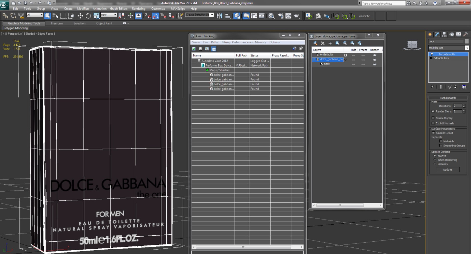 3D Perfume Box Dolce Gabbana - TurboSquid 1216555