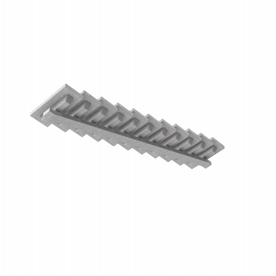Concrete Stairs 3D Model - TurboSquid 2142080
