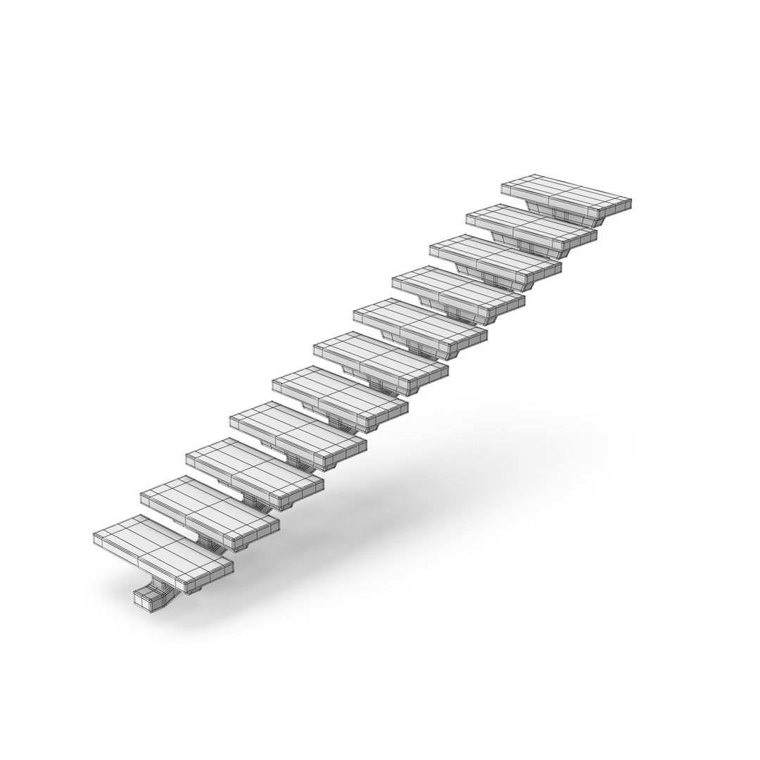 Concrete Stairs 3D Model - TurboSquid 2142080