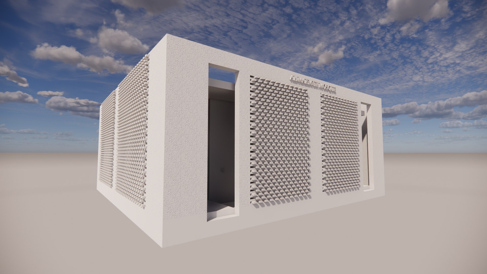 Simple Small Mosque Design Model - TurboSquid 2002206