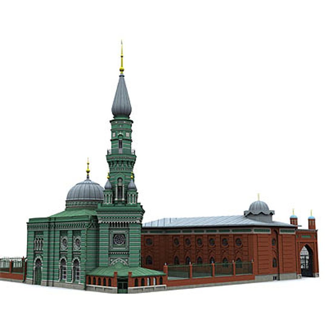 mosque islam 3d model