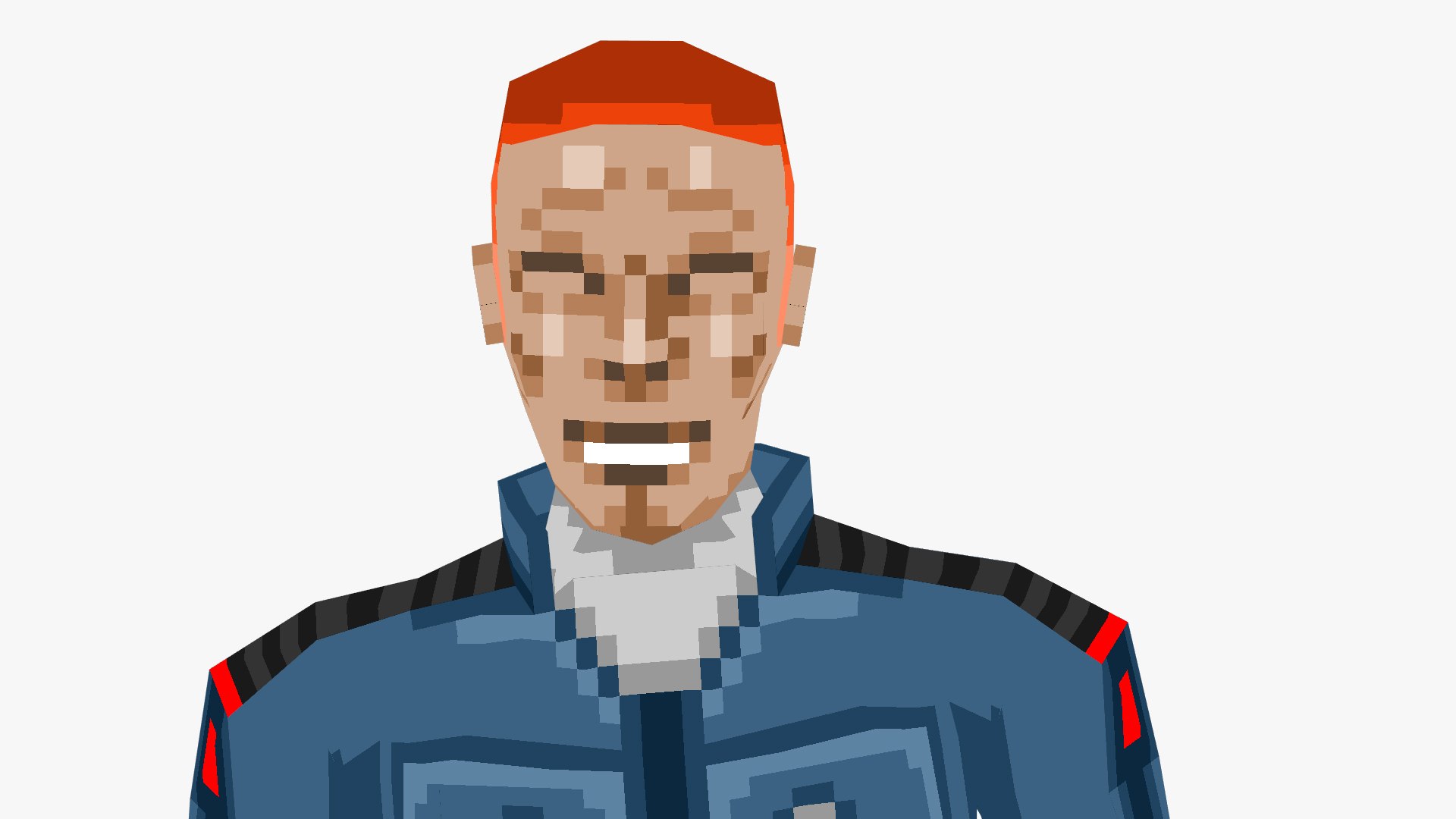 Low Poly Space Captain 3D Model - TurboSquid 1839340