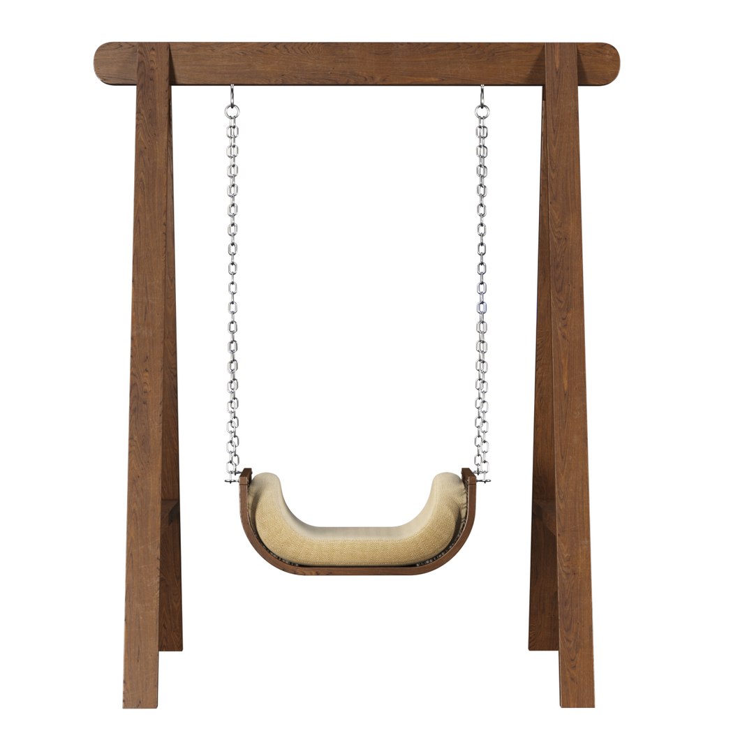 Noa Wooden Rattan Garden Swing NR71 By Bpoint Design 3D Model - TurboSquid 1966063