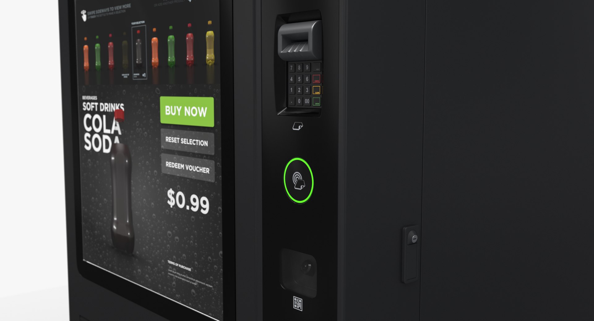 Generic Digital Vending Machine 3D Model - TurboSquid 1314974