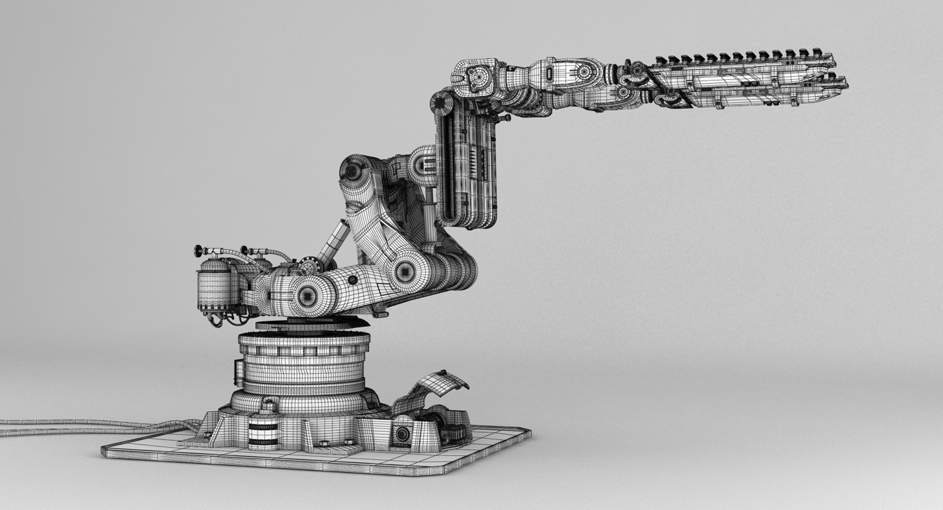 Robot Arm Rigged 3d Model