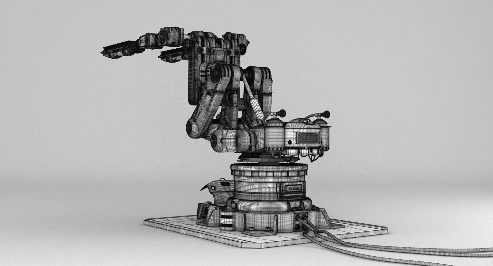Robot Arm Rigged 3d Model