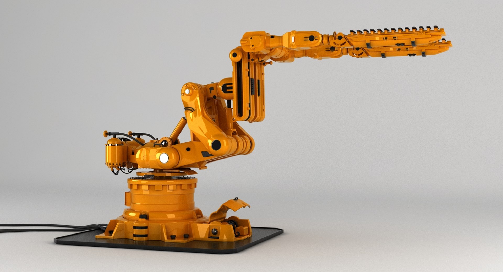 Robot Arm Rigged 3d Model