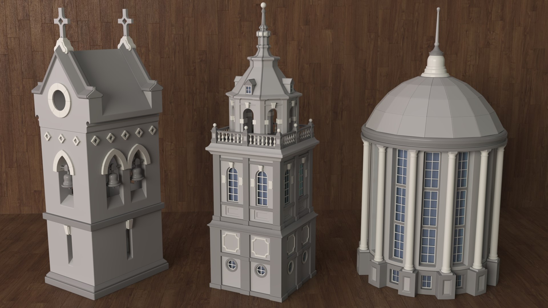 3D Building Towers Collection 1 - 20 Pieces - TurboSquid 2021343