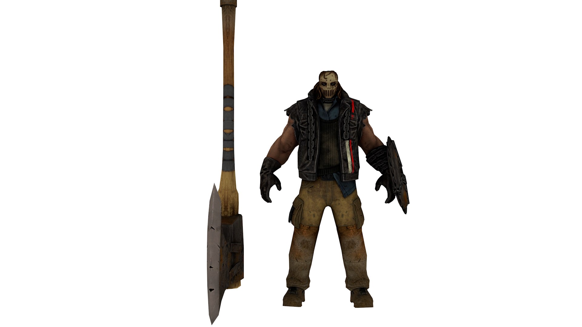 Post-Apocalyptic Killer Character Game Ready Stylized 3D Model With ...